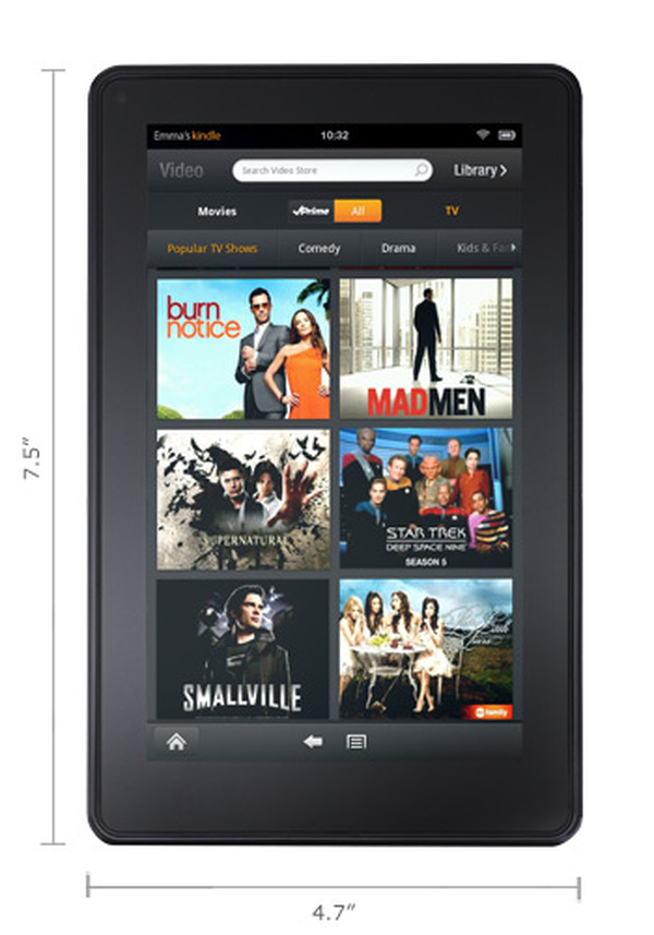 米Amazon、199ドルの7インチタブレット「Kindle Fire」発表 8枚目の写真・画像 | RBB TODAY