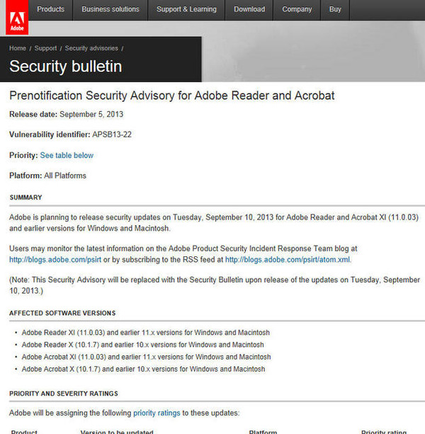 Adobe ReaderとAcrobatのセキュリティアップデートを事前通知 | RBB TODAY