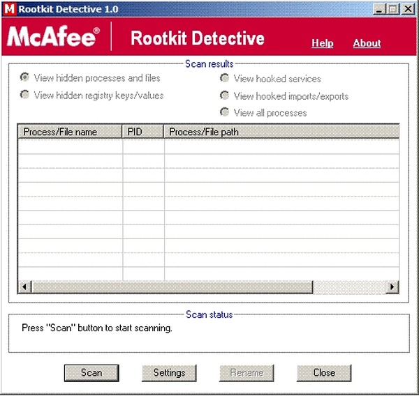 米McAfee、無償ルートキット駆除ツール「Rootkit Detective」を公開 1枚目の写真・画像 | RBB TODAY