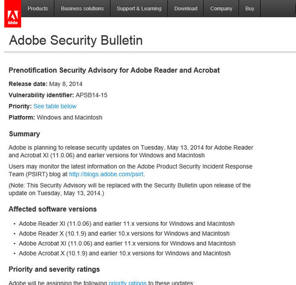 Adobe ReaderとAcrobatのセキュリティアップデートの事前通知 | RBB TODAY