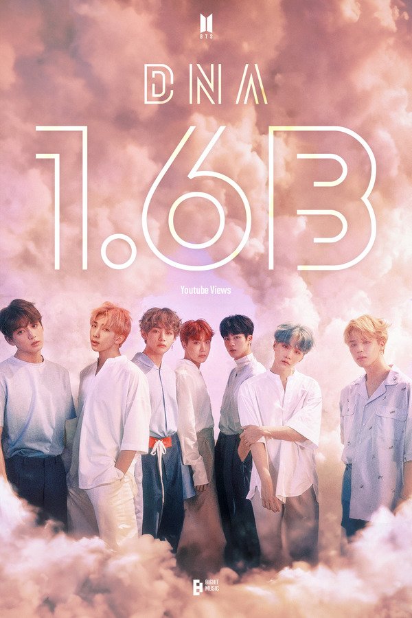 BTS「DNA」のMVが16億再生突破！ 「Dynamite」「Boy With Luv (feat. Halsey)」に続く3本目 ...