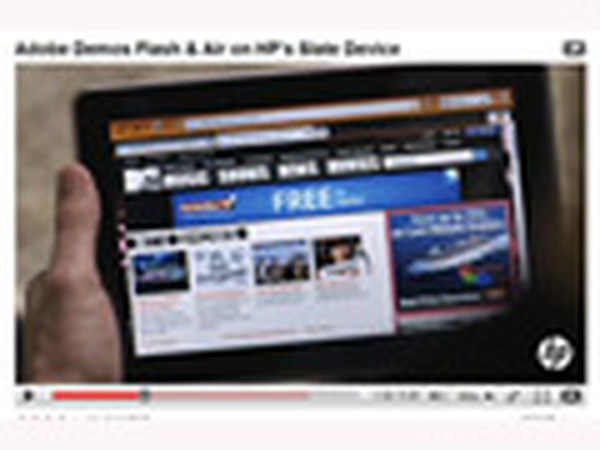 打倒iPad? 米HPがFlashも動くHP’s Slate Deviceを映像でデモ | RBB TODAY
